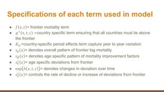 Modelling Frontier Mortality using Bayesian Generalised Additive Models | PPT