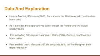 Modelling Frontier Mortality using Bayesian Generalised Additive Models | PPT