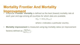 Modelling Frontier Mortality using Bayesian Generalised Additive Models | PPT