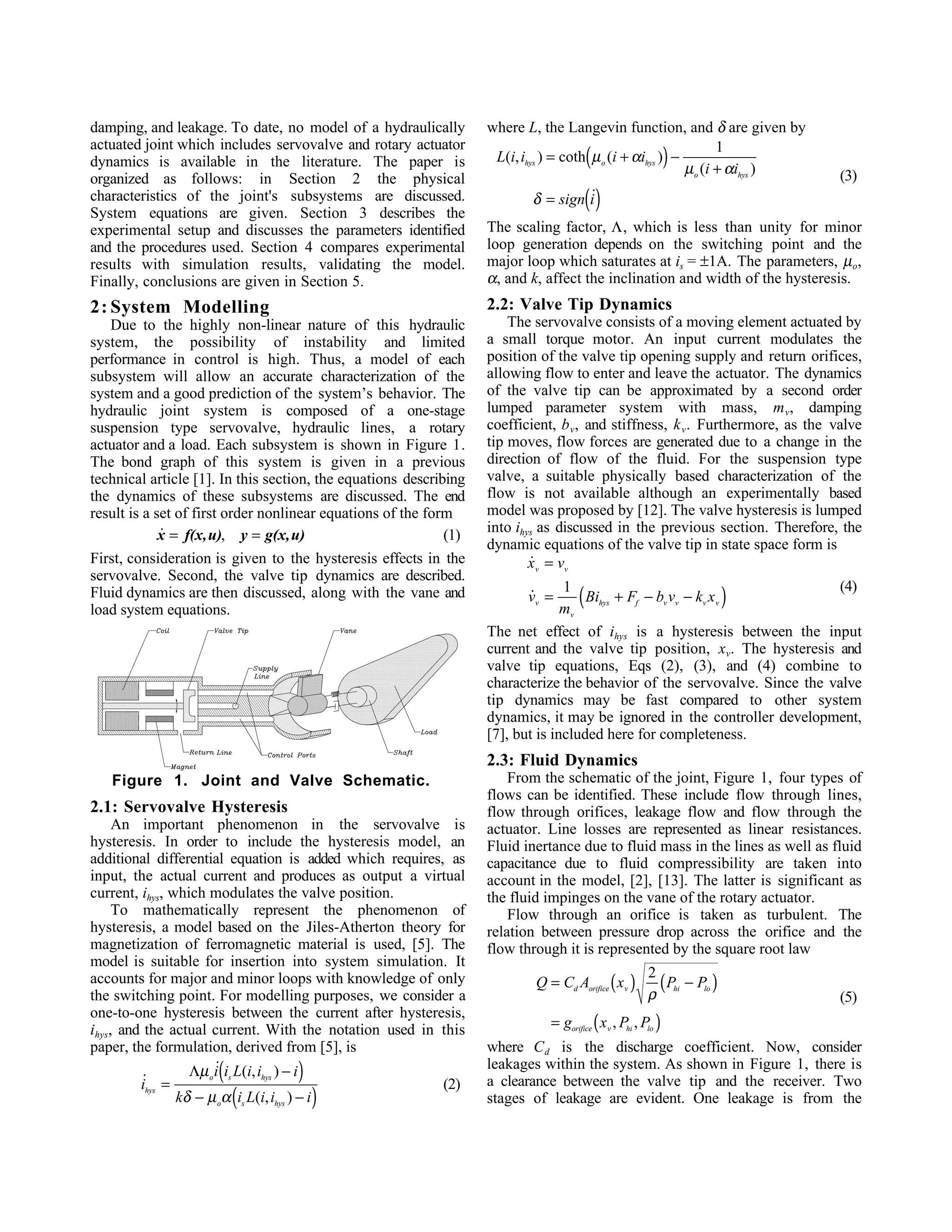 Modelling, identification and experimental validation of a hydraulic manipulation joint | PDF