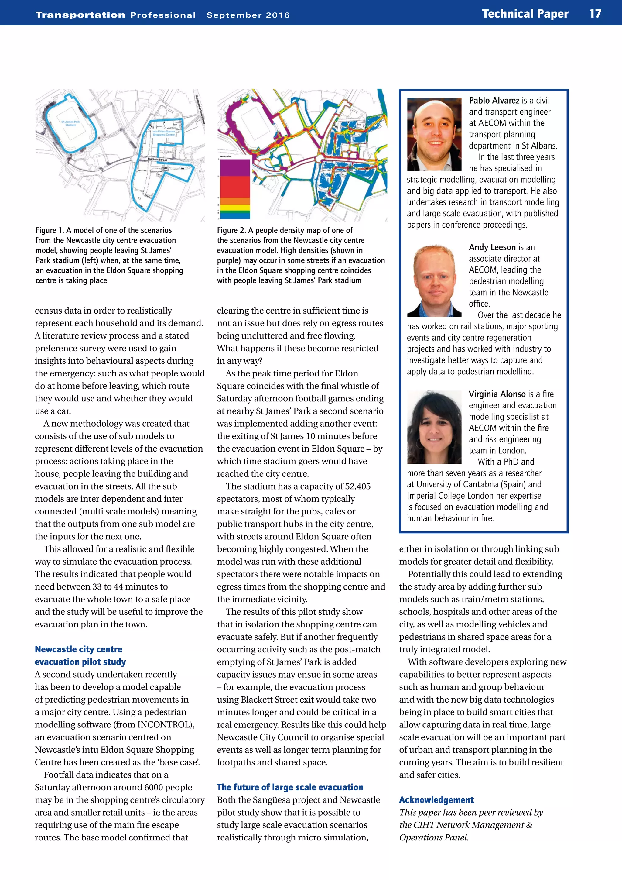 Modelling large scale evacuation scenarios to build safer cities | PDF