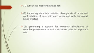 Modelling of 3D gelogical structures | PPTX