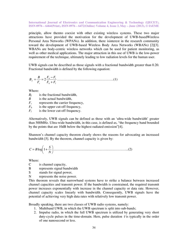 Modelling Of A Time Modulated Ultra Wideband Communication Link Pdf
