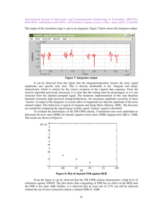 Modelling of a time modulated ultra-wideband communication link | PDF