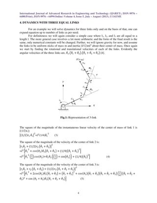 Modelling of flexible link manipulator dynamics using rigid link theory ...