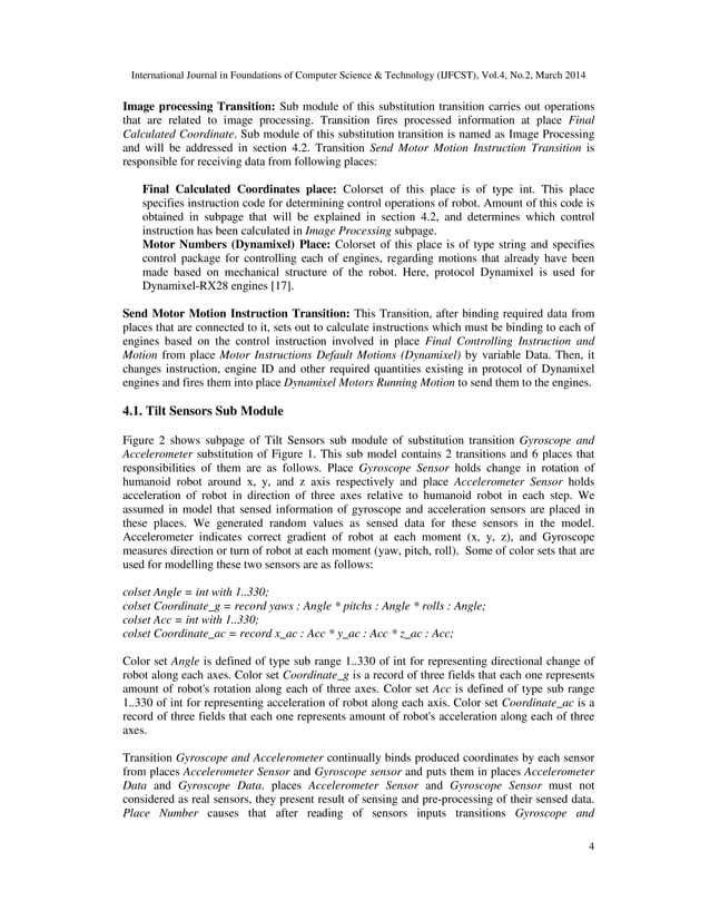 Modelling Of Walking Humanoid Robot With Capability Of Floor Detection