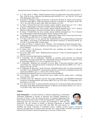 Modelling of walking humanoid robot with capability of floor detection and dynamic balancing ...