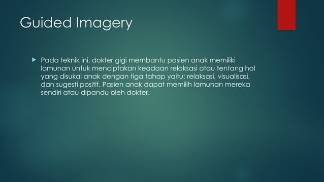 Modelling, pembentukan perilaku, distraksi, guided imagery.pptx
