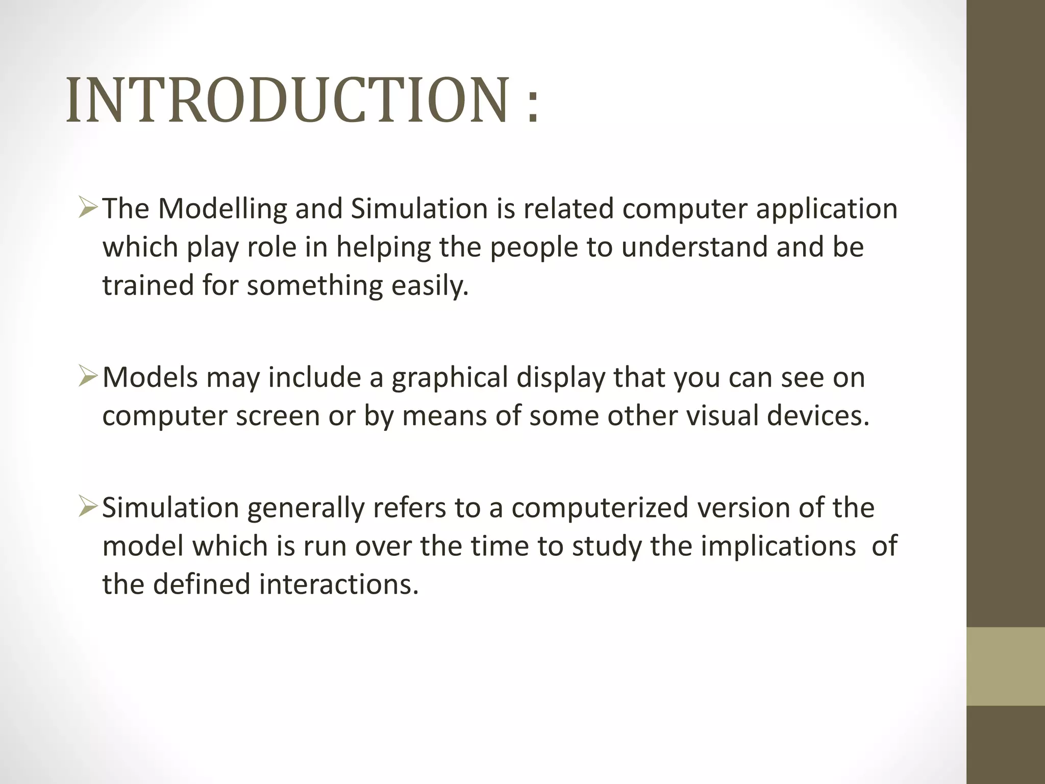 Modelling And Simulation Pptx