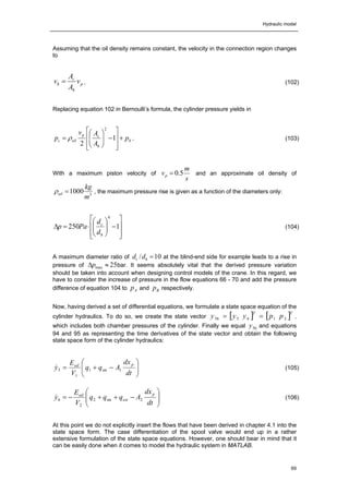 Modelling, simulation and control of a hydraulic crane | PDF