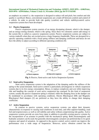 Modelling simulation and control of an active suspension system | PDF