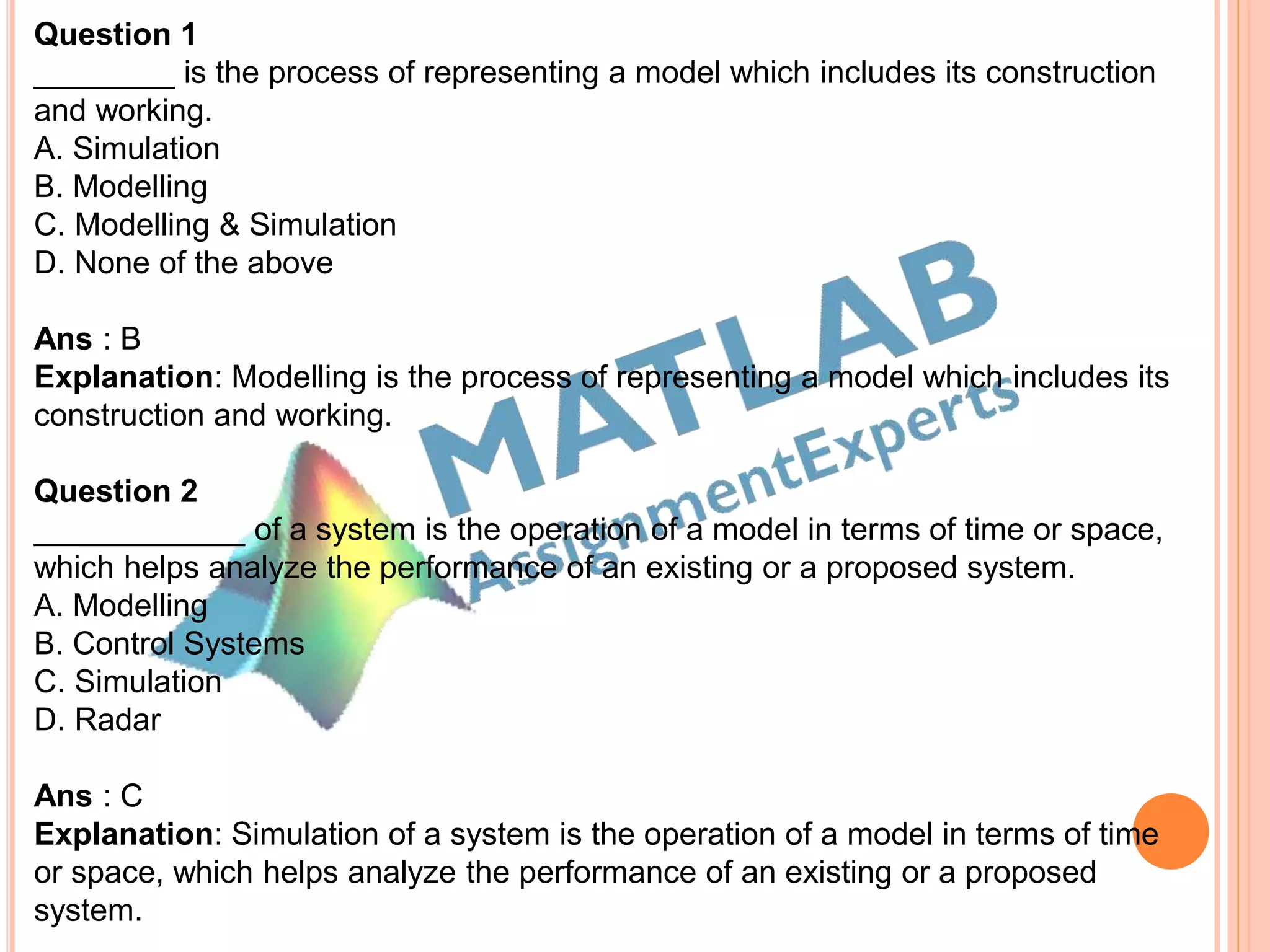 Modelling & Simulation Assignment Help | PPT Modelling & Simulation Assignment Help | PPT
