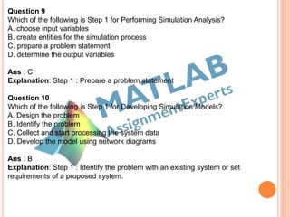 Modelling & Simulation Assignment Help | PPT