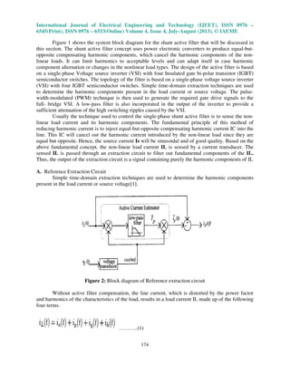 Modelling & simulation of active shunt filter for compensation of system harm | PDF
