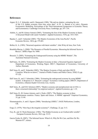 Modelling the informal economy in mexico a structural equation approach ...