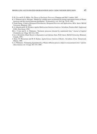 Modeling Accelerated Degradation Data Using Wiener Diffusion With A Time Scale Transformation | PDF