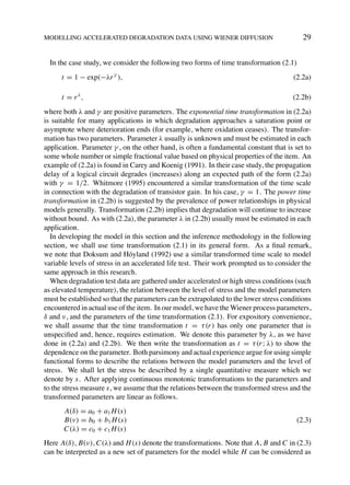 Modeling Accelerated Degradation Data Using Wiener Diffusion With A Time Scale Transformation | PDF
