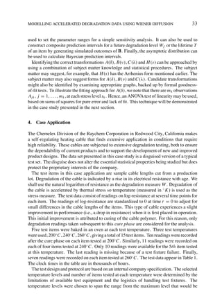 Modeling Accelerated Degradation Data Using Wiener Diffusion With A Time Scale Transformation | PDF