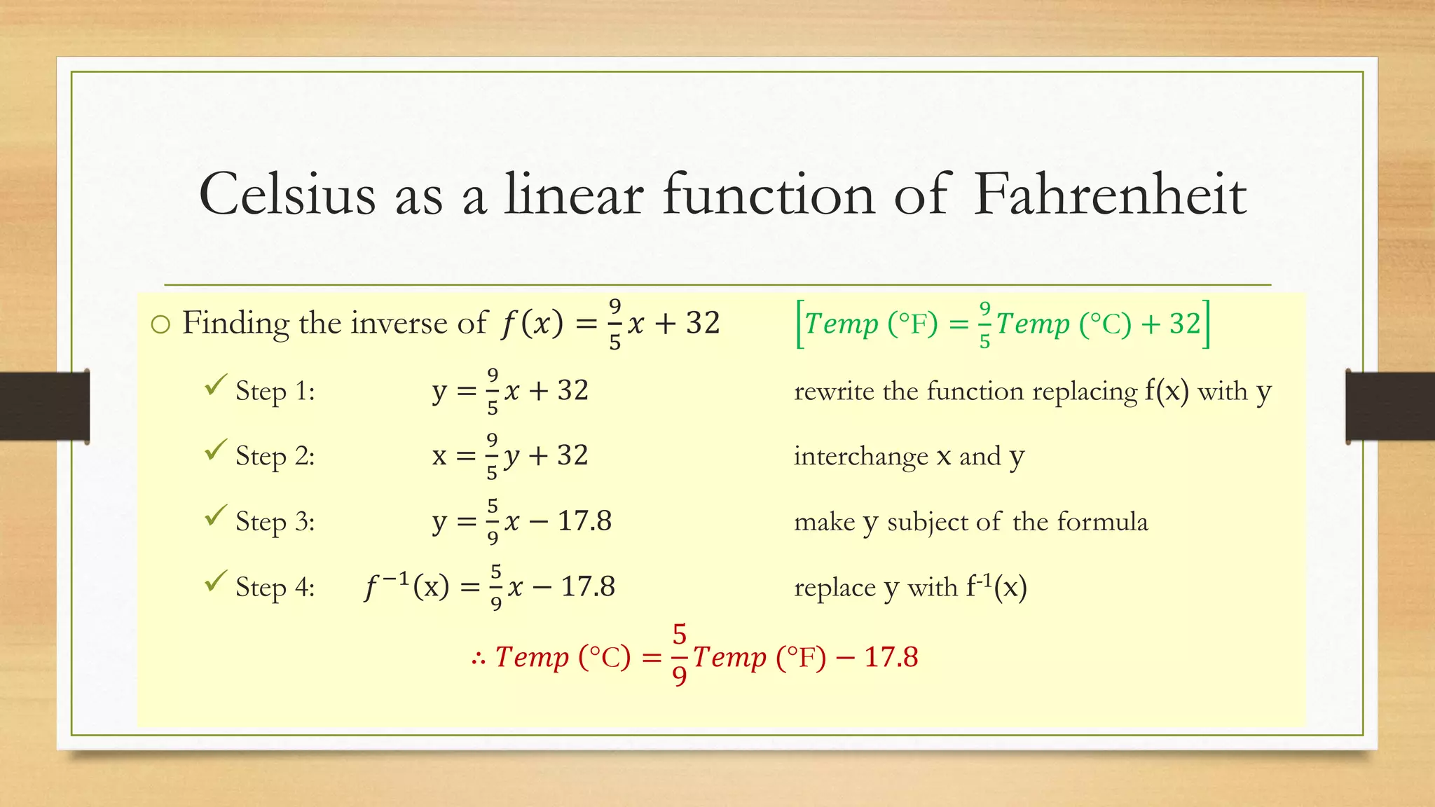 Modelling with a linear function | PDF