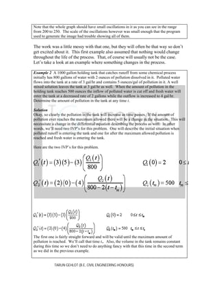 Modelling with first order differential equations | PDF