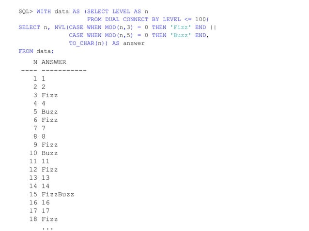Oracle Sql Model Clause Ppt Databases Computer Software And Applications