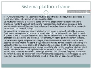Modelli strutturali a confronto. Platform frame & Xlam | PPTX