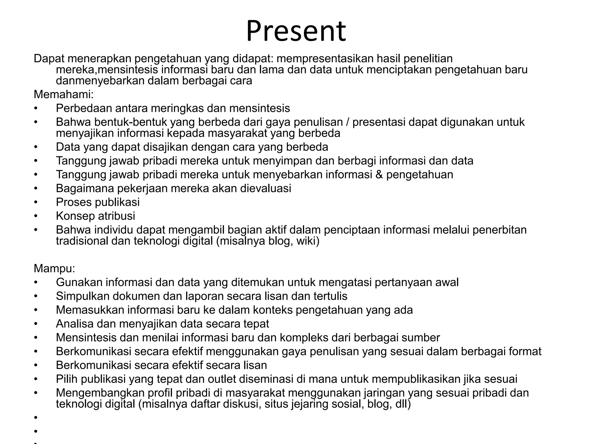 Model literasi informasi | PPTX