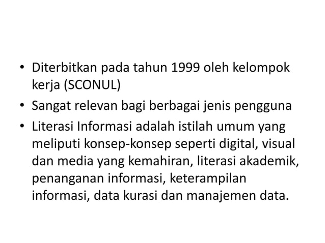 Model literasi informasi | PPTX