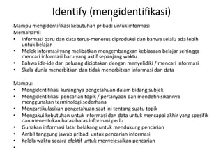 Model literasi informasi | PPTX