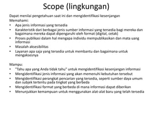 Model literasi informasi | PPTX