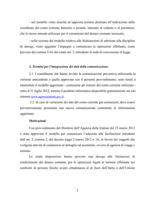 Modello deroga contante aggiornato | PDF