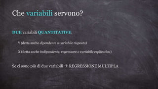 Modello di regressione lineare semplice - consigli utili | PPSX
