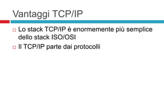 Confronto Modello ISO/OSI e Modello TCP/IP | PPTX