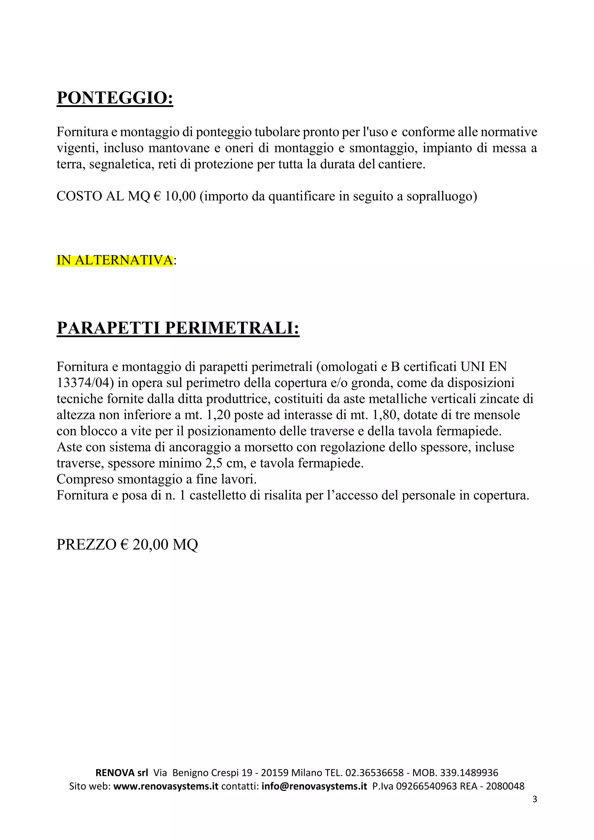 Modello preventivo | PDF