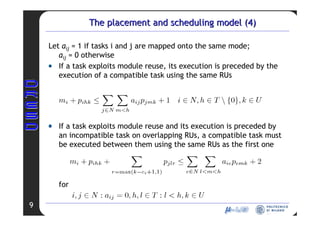 RCIM 2008 - Modello Scheduling | PPT
