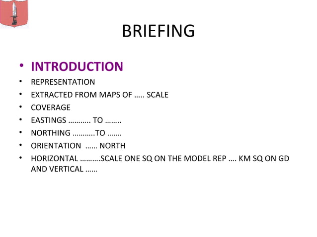 Model making and briefing | PPT