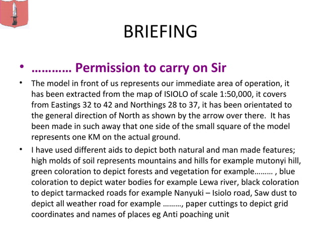 Model making and briefing | PPT