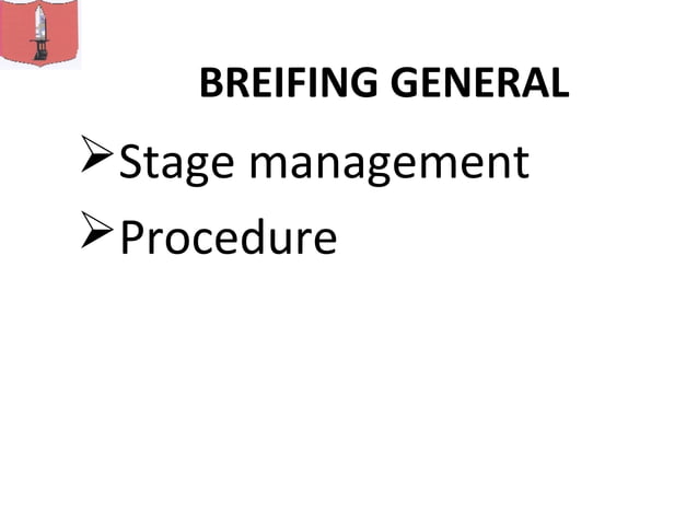 Model making and briefing | PPT