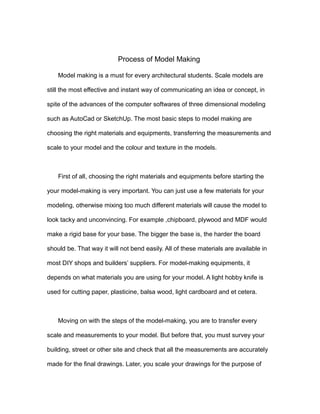 Model Making Final Submission | DOC