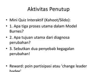 Model_Manajemen_Perubahan Pada Organisasi | PDF