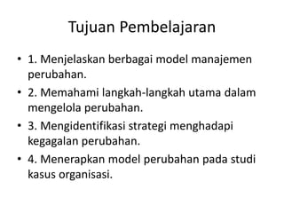 Model_Manajemen_Perubahan Pada Organisasi | PDF