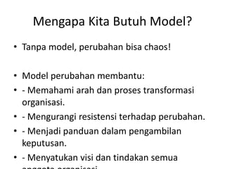 Model_Manajemen_Perubahan Pada Organisasi | PDF