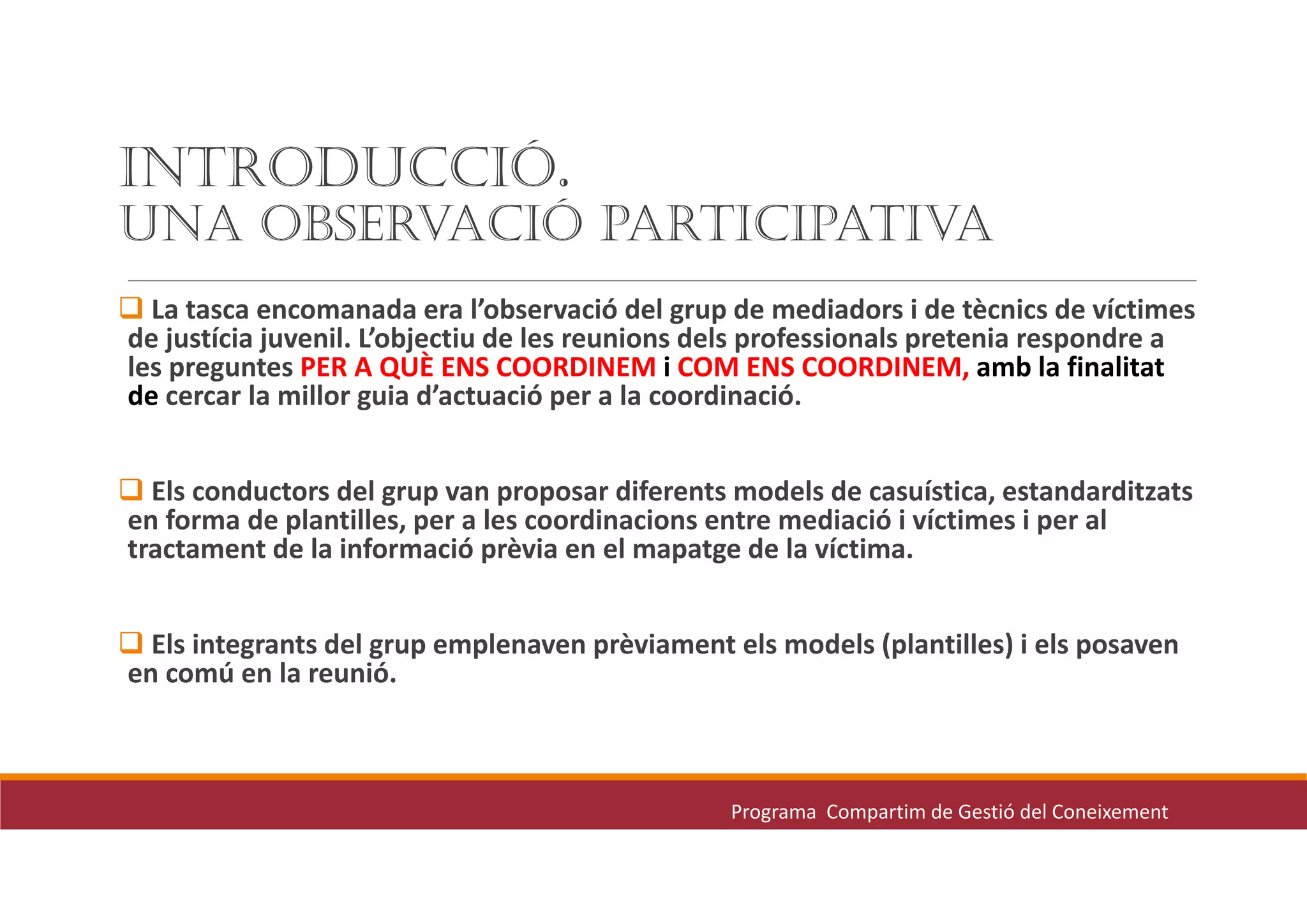 El model del mapatge en l'exploració de la víctima. La informació ...