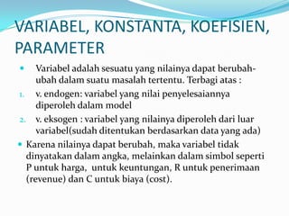 Model matematika | PPTX