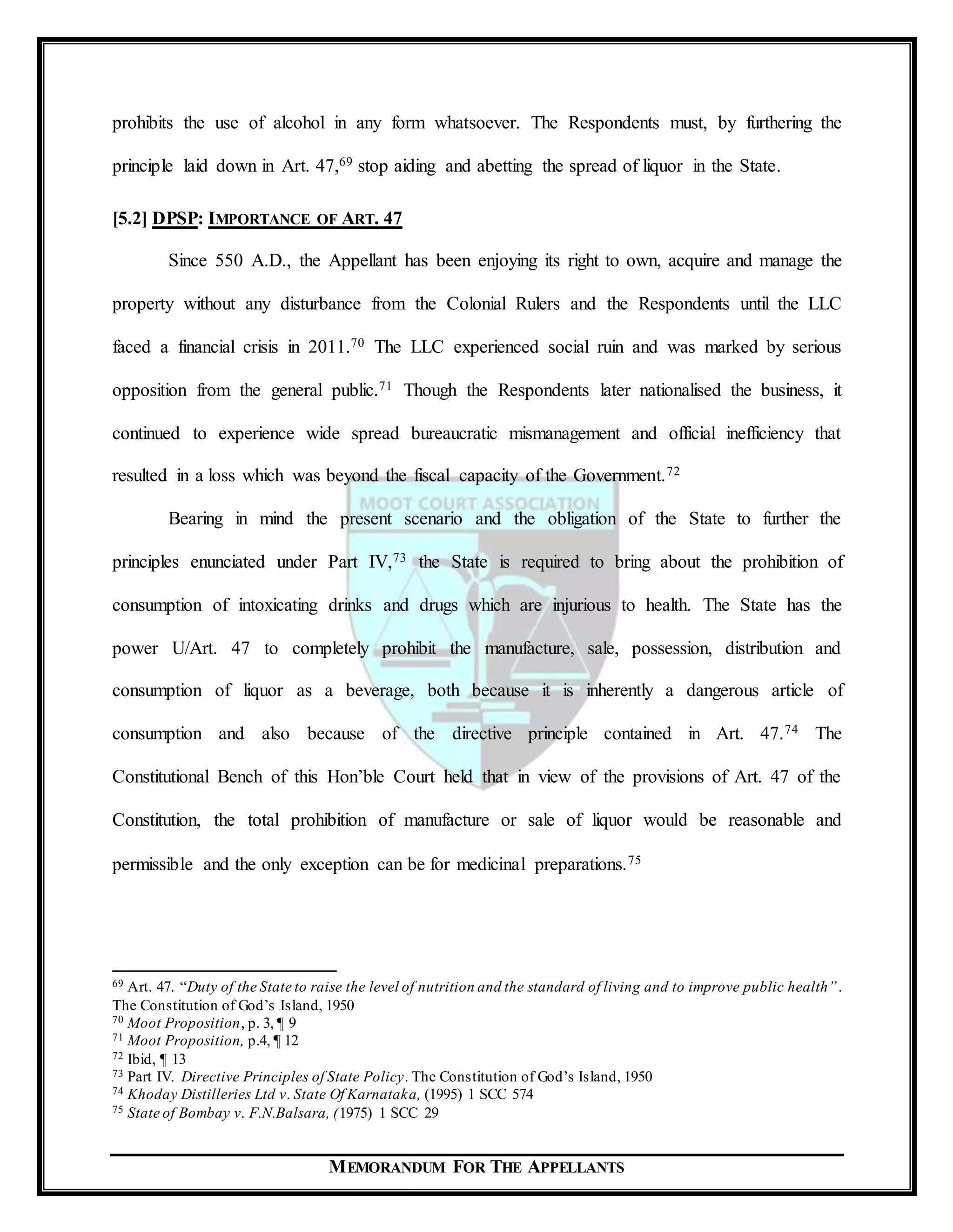 Legal Memorial Example | DOCX