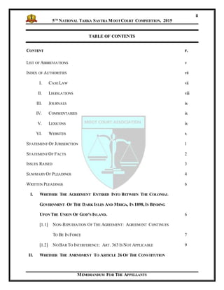 Legal Memorial Example | DOCX