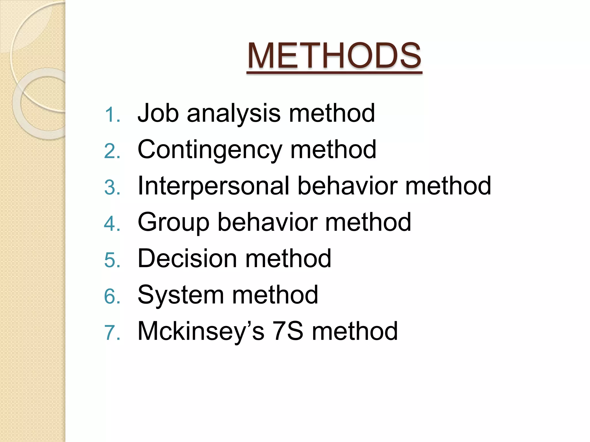 Model & method of managerial job | PPTX