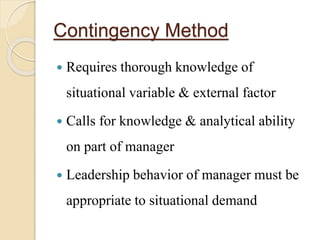 Model & method of managerial job | PPTX