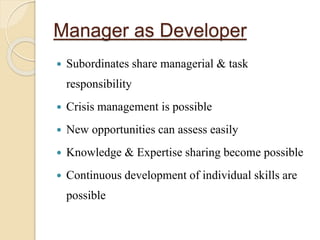 Model & method of managerial job | PPTX