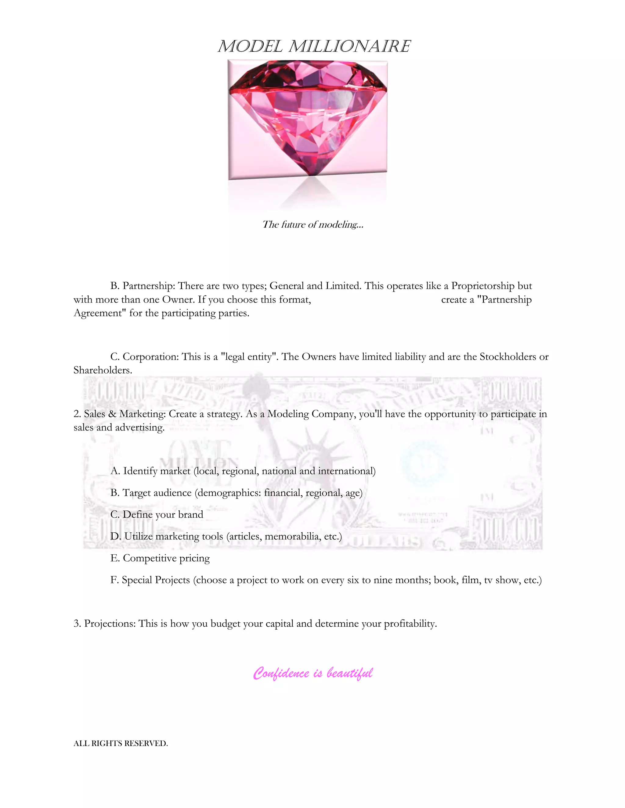 Model Millionaire Introduction | PDF